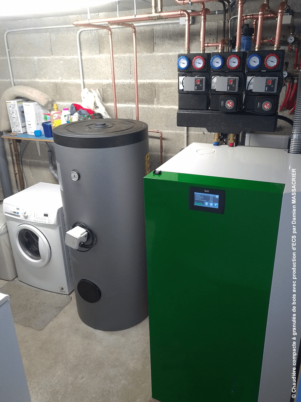 Chaudière compacte à granulés de bois par MASSACRIER DAMIEN | Qualit'EnR